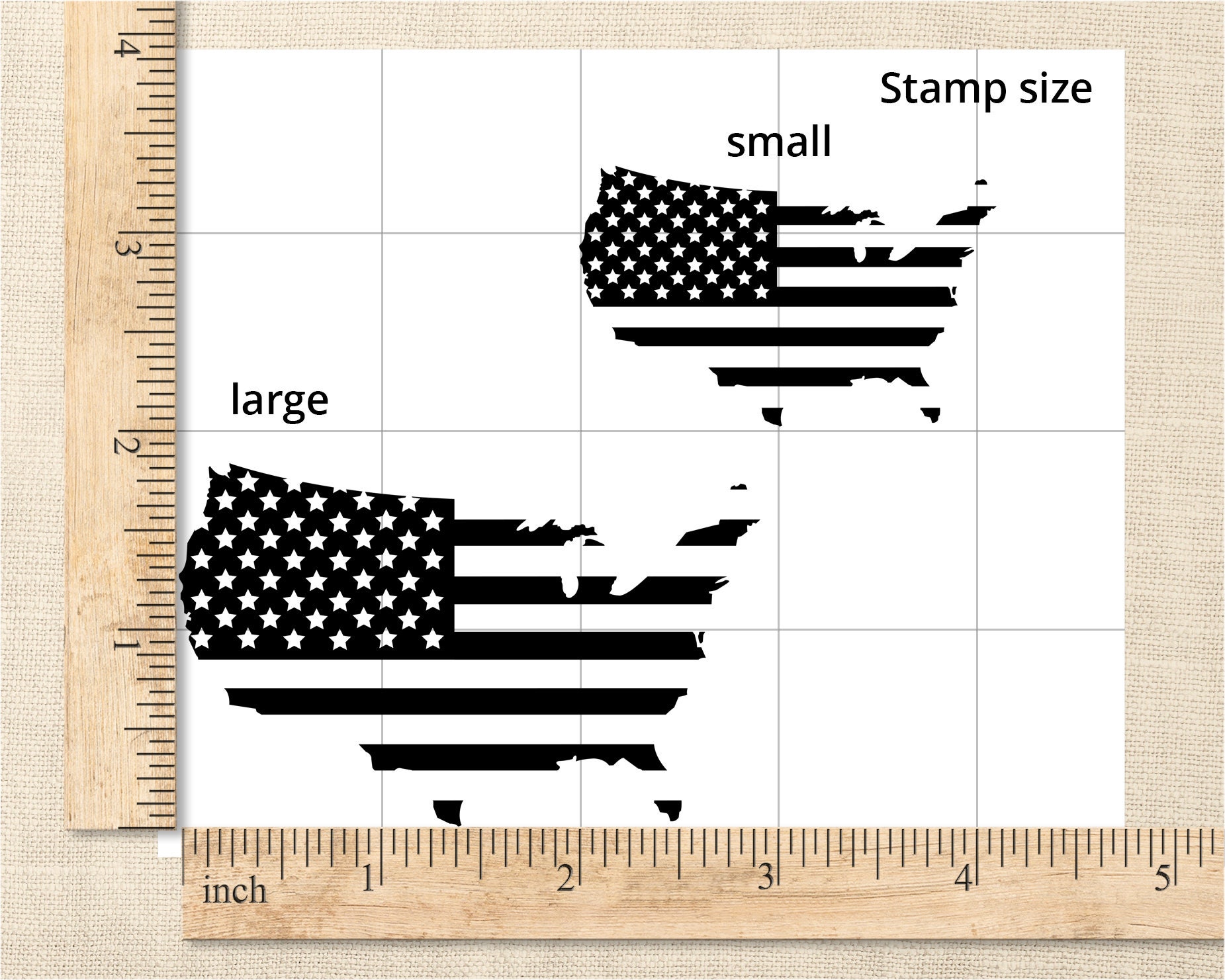 United States Flag Stamp, American National Flag, USA 4th of July ...